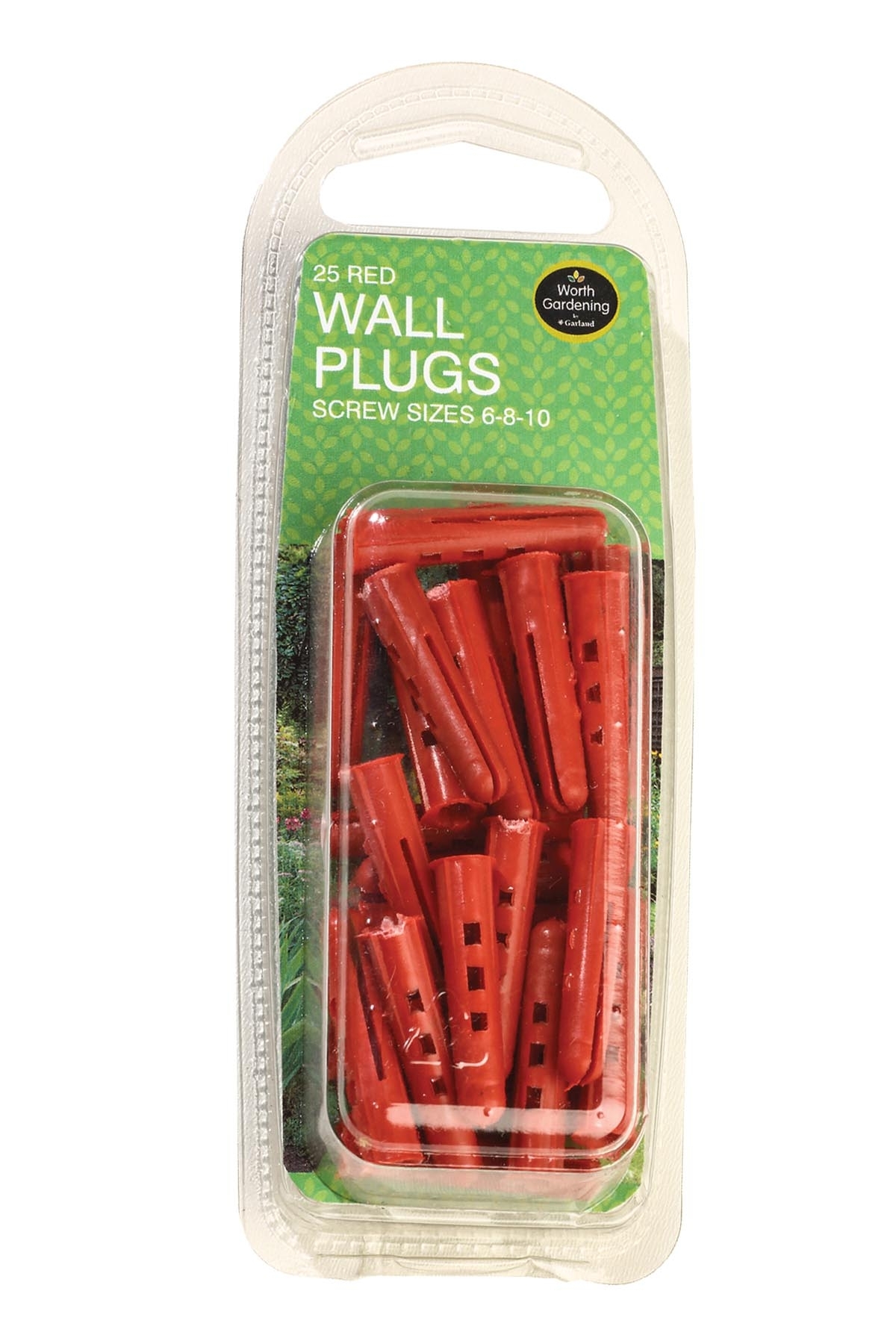 Red Wall Plugs Screw Sizes 6-8-10 (25) – National Garden Supplies